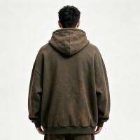 China Custom Printed Mens Vintage Wash Hoodie Autumn Winter Casual Hooded Sweatshirt for sale