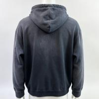 China American Retro Stone Wash Hoodies Custom Distressed Zip Up Hoodie For Men for sale
