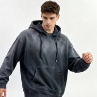 China American Retro Stone Wash Hoodies Custom Distressed Zip Up Hoodie For Men for sale