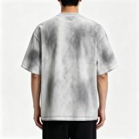 China Mist Spray Vintage Wash T Shirt Gradient Streetwear Oversized T Shirt 275GSM for sale