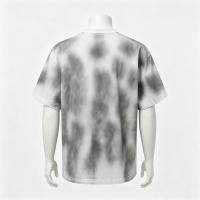 China 255GSM Raw Edge T Shirt Horse Wash Distressed Vintage Tee Grunge for sale