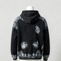 China Vintage Graffiti Paint Print Hoodie, Heavyweight Oversized Grunge Streetwear for Fall Men for sale