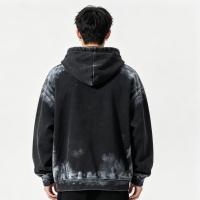 China Vintage Graffiti Paint Print Hoodie, Heavyweight Oversized Grunge Streetwear for Fall Men for sale