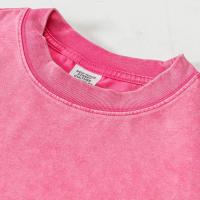 China 230GSM Watercolor T Shirt 73% Cotton Sorona Blend All Season T Shirt Snow Wash for sale