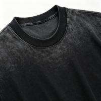 China Reverse Dye Custom Heavyweight T Shirt 100% Cotton Heavyweight Cotton T Shirt Plus Size for sale