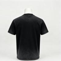 China Reverse Dye Custom Heavyweight T Shirt 100% Cotton Heavyweight Cotton T Shirt Plus Size for sale