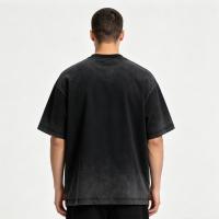 China Reverse Dye Custom Heavyweight T Shirt 100% Cotton Heavyweight Cotton T Shirt Plus Size for sale