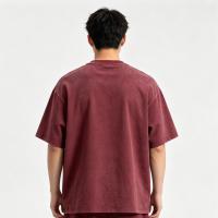 China Oversized Custom Heavyweight T Shirt Crew Neck Vintage Wash Tee Blank For Teen Summer Custom Print for sale