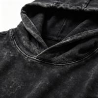 China Vintage Stone Wash Hoodies Oversized Unisex Pigment Wash Hoodie Heavyweight for sale