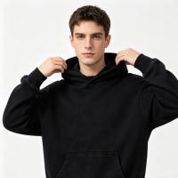 China Vintage Stone Wash Hoodies Oversized Unisex Pigment Wash Hoodie Heavyweight for sale