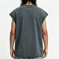 China Vintage Mens Graphic Tank Top Heavyweight Custom Print Tank Top Retro Street Style for sale