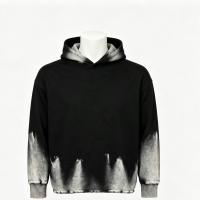China Custom Stone Wash Hoodies Drawstring Free Spray Wash Hoodie 450g for sale