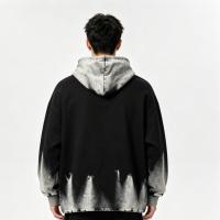 China Custom Stone Wash Hoodies Drawstring Free Spray Wash Hoodie 450g for sale