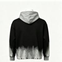 China Custom Stone Wash Hoodies Drawstring Free Spray Wash Hoodie 450g for sale