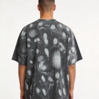 China All Over Print Custom Heavyweight T Shirt Washed Spray Dye T Shirt European Size for sale