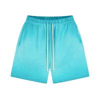 China 430GSM Men's Sweatpants Shorts Gradient Washed Knee Length Sweat Shorts Oversized for sale