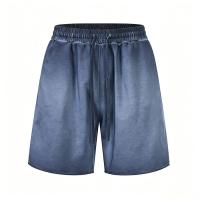 China Casual Men's Sweatpants Shorts Loose Vintage Drawstring Shorts 320GSM 80% Cotton Blend for sale