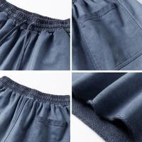 China Casual Men's Sweatpants Shorts Loose Vintage Drawstring Shorts 320GSM 80% Cotton Blend for sale