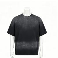 China Horse Print Distressed Vintage Tee Oversized Summer Casual T Shirt Unisex for sale