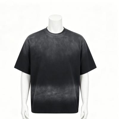 China Horse Print Distressed Vintage Tee Oversized Summer Casual T Shirt Unisex for sale