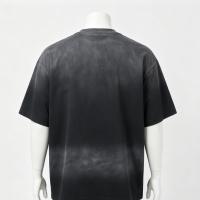 China Horse Print Distressed Vintage Tee Oversized Summer Casual T Shirt Unisex for sale