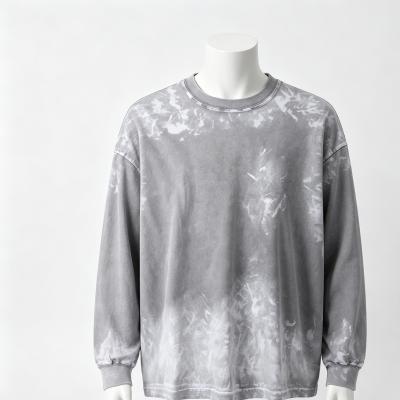 China Couple Casual Long Sleeve Hoodie Vintage Snow Washed Mens Cropped Sweatshirt For Autumn for sale