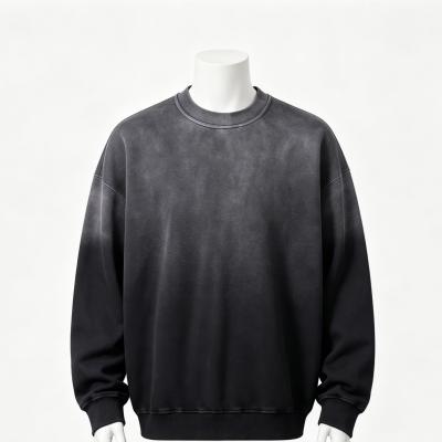 China 360g Combed Cotton Marble Wash Hoodie Drop Shoulder Oversized Hoodie Streetwear for sale