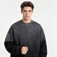 China 360g Combed Cotton Marble Wash Hoodie Drop Shoulder Oversized Hoodie Streetwear for sale