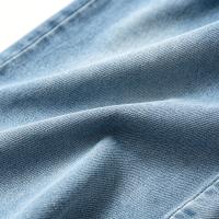 China Stone Washed Light Wash Baggy Jeans 5 Pocket High Waist Wide Leg Jeans Heavyweight for sale
