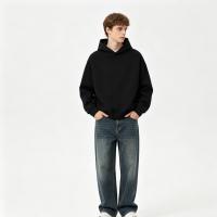 China Zip Up Stone Wash Hoodies Boxy Oversized Heavyweight Fleece Hoodie Matching Pants Set for sale