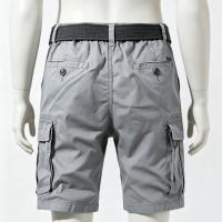 China 100% Cotton Sports Sweat Shorts Gray , Black , Army Green , Khaki Mens Multi Pocket Cargo Shorts for sale