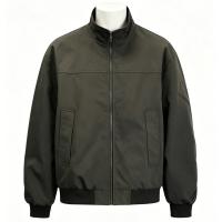 China Loose Fit Stand Collar Bomber Jacket Waterproof Windproof Mens Casual Winter Jackets for sale