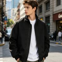 China Loose Fit Stand Collar Bomber Jacket Waterproof Windproof Mens Casual Winter Jackets for sale
