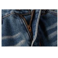 China Vintage Washed Men's Jeans Flare Mid Rise Jeans With Whisker Detailing for sale