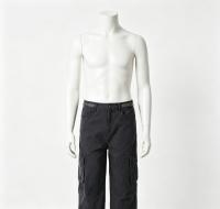 China Mid Rise Men's Jeans Washed Multi Pocket Cargo Pants Cotton for sale