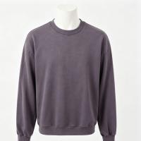 China Men’s Loose Fit Cotton Long-Sleeve T-Shirt Casual Crew Neck Streetwear Basic Top for sale