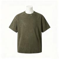 China Vintage Washed Sand Wash T Shirt Relaxed Solid Color Polo Shirts Multi Color for sale