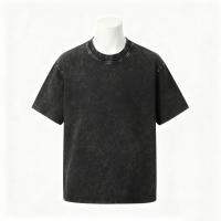 China Vintage Washed Sand Wash T Shirt Relaxed Solid Color Polo Shirts Multi Color for sale