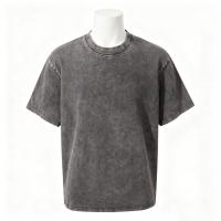 China Vintage Washed Sand Wash T Shirt Relaxed Solid Color Polo Shirts Multi Color for sale