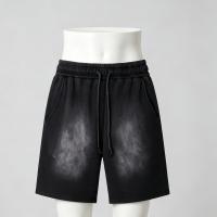 China Gradient Washed Sports Sweat Shorts 360GSM Elastic Waist Shorts for sale