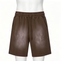 China Gradient Washed Sports Sweat Shorts 360GSM Elastic Waist Shorts for sale
