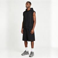 China Vintage Washed Cotton Sleeveless Hoodie 220GSM Mens Gym Tank Top Casual for sale