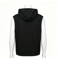 China Vintage Washed Cotton Sleeveless Hoodie 220GSM Mens Gym Tank Top Casual for sale