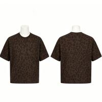 China Men’s Leopard Print Quick-Dry T-Shirt 240G Oversized Casual Sportswear Summer Tee for sale