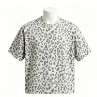 China Men’s Leopard Print Quick-Dry T-Shirt 240G Oversized Casual Sportswear Summer Tee for sale