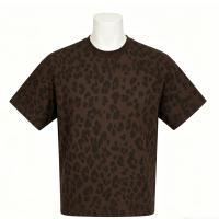 China Men’s Leopard Print Quick-Dry T-Shirt 240G Oversized Casual Sportswear Summer Tee for sale