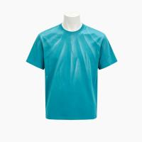 China Men’s Gradient Spray Washed Cotton T-Shirt 250GSM Oversized Streetwear Casual Tee for sale