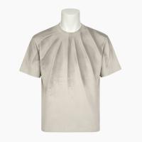 China Men’s Gradient Spray Washed Cotton T-Shirt 250GSM Oversized Streetwear Casual Tee for sale