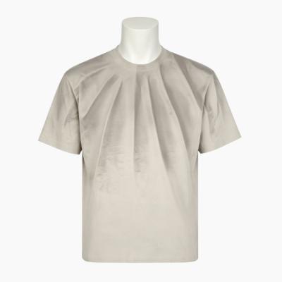 China Men’s Gradient Spray Washed Cotton T-Shirt 250GSM Oversized Streetwear Casual Tee for sale