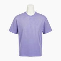 China Spray Washed Colour Block Shirt Faded Mens Drop Shoulder T Shirt 250GSM for sale